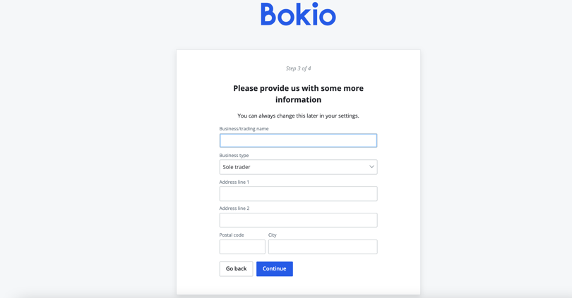 Create your Bokio account | Bokio