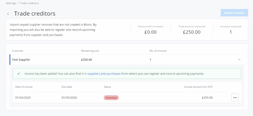 Trade debtors and trade creditors | Bokio